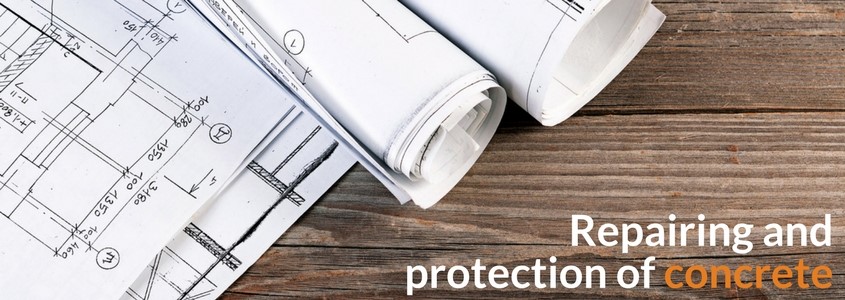 Repairing and protection of concrete