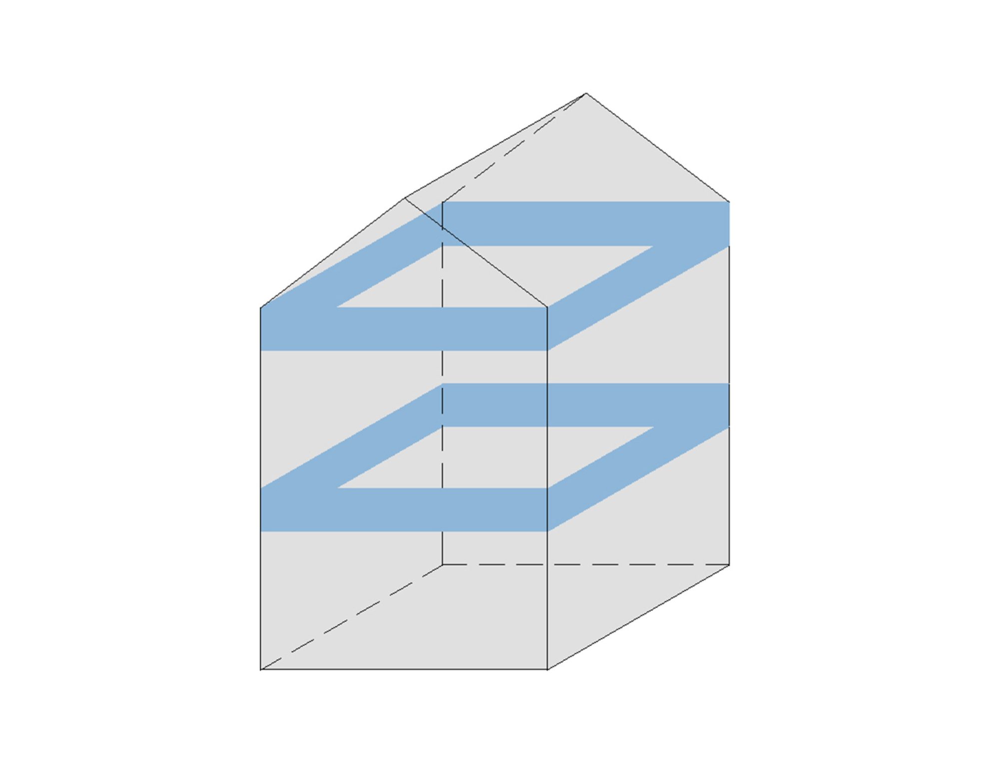 Enclosure of the masonry box with FRCM bands